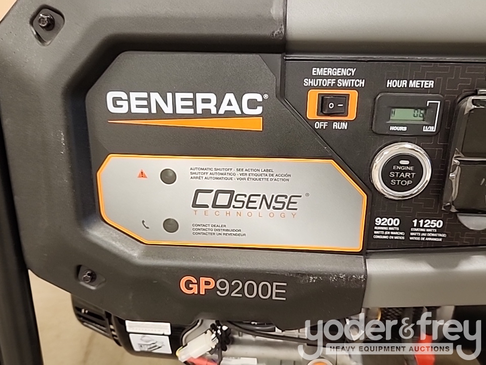 Unused Generac 9200 Watt Elec. Start Generator | Texas | Yoder & Frey